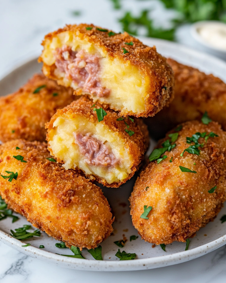 Cheesy Corned Beef Croquettes