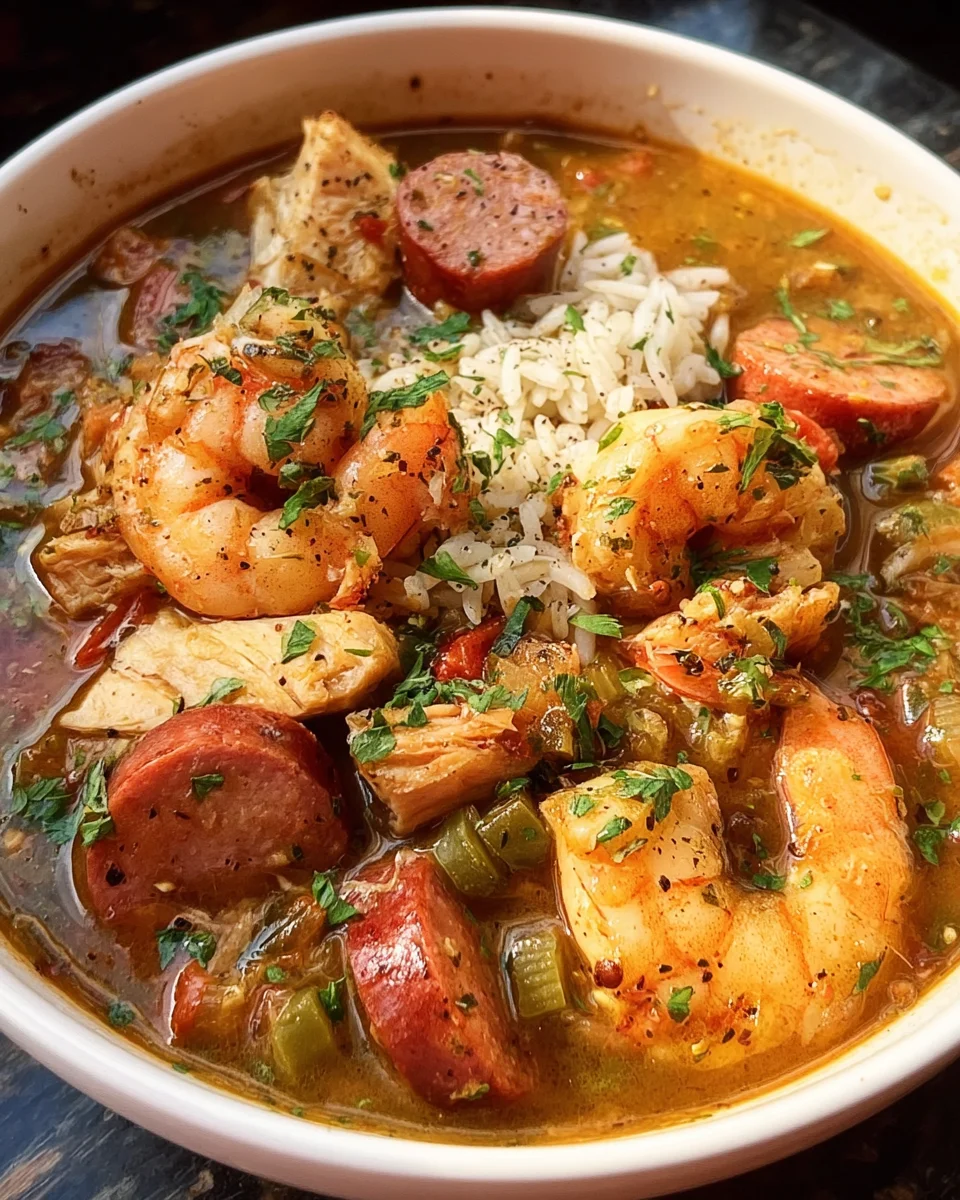 Instant Pot Louisiana Gumbo with Chicken and Shrimp