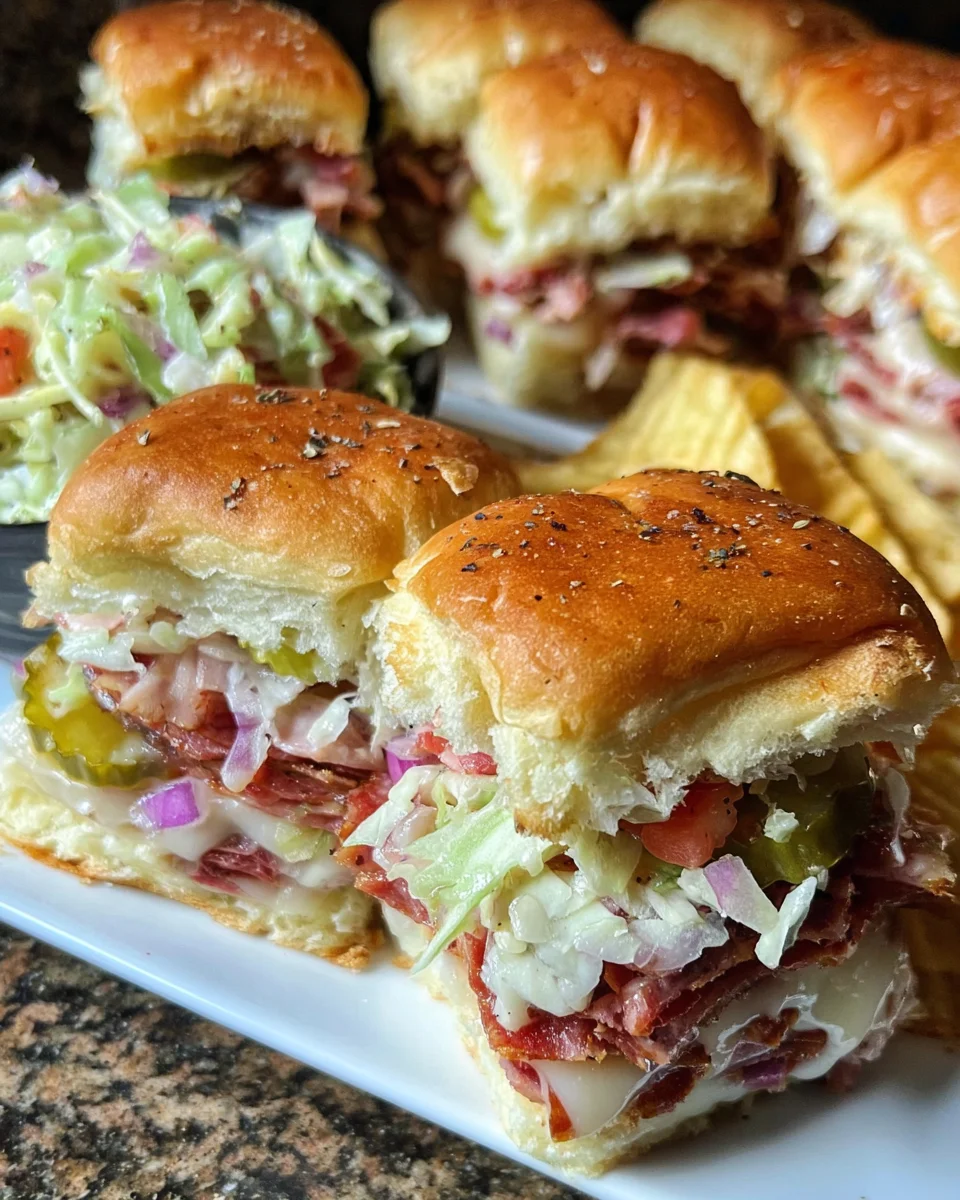 Chopped Italian Sliders