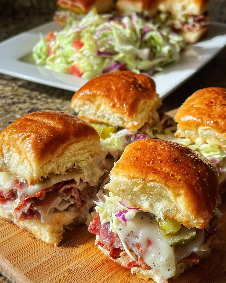 Chopped Italian Sliders