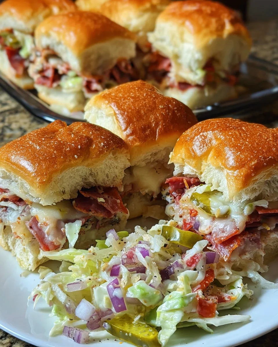 Chopped Italian Sliders