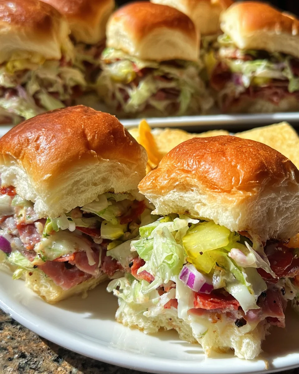 Chopped Italian Sliders