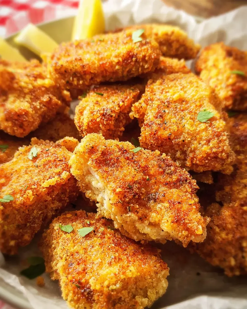 Crispy Fried Catfish Nuggets