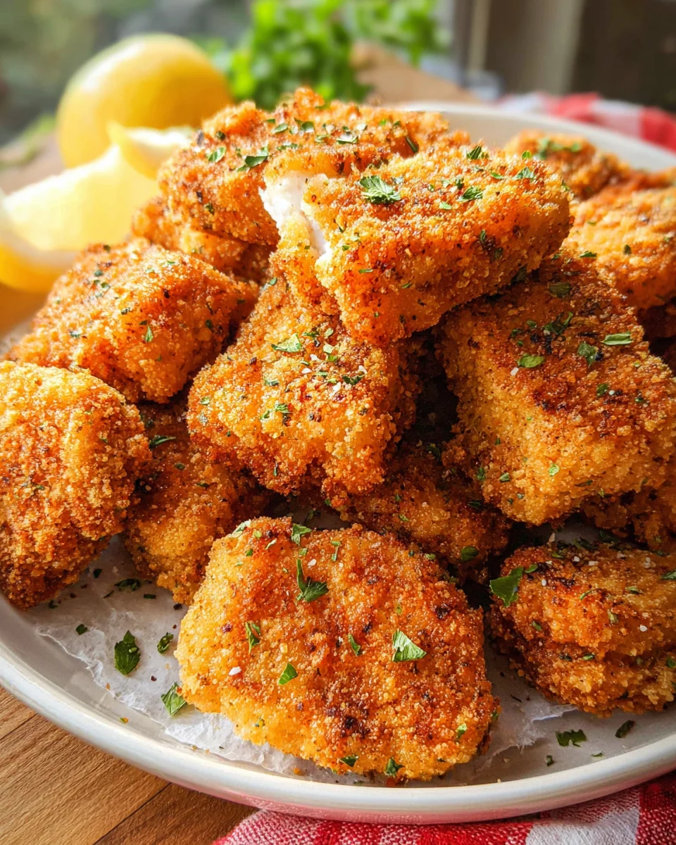 Crispy Fried Catfish Nuggets