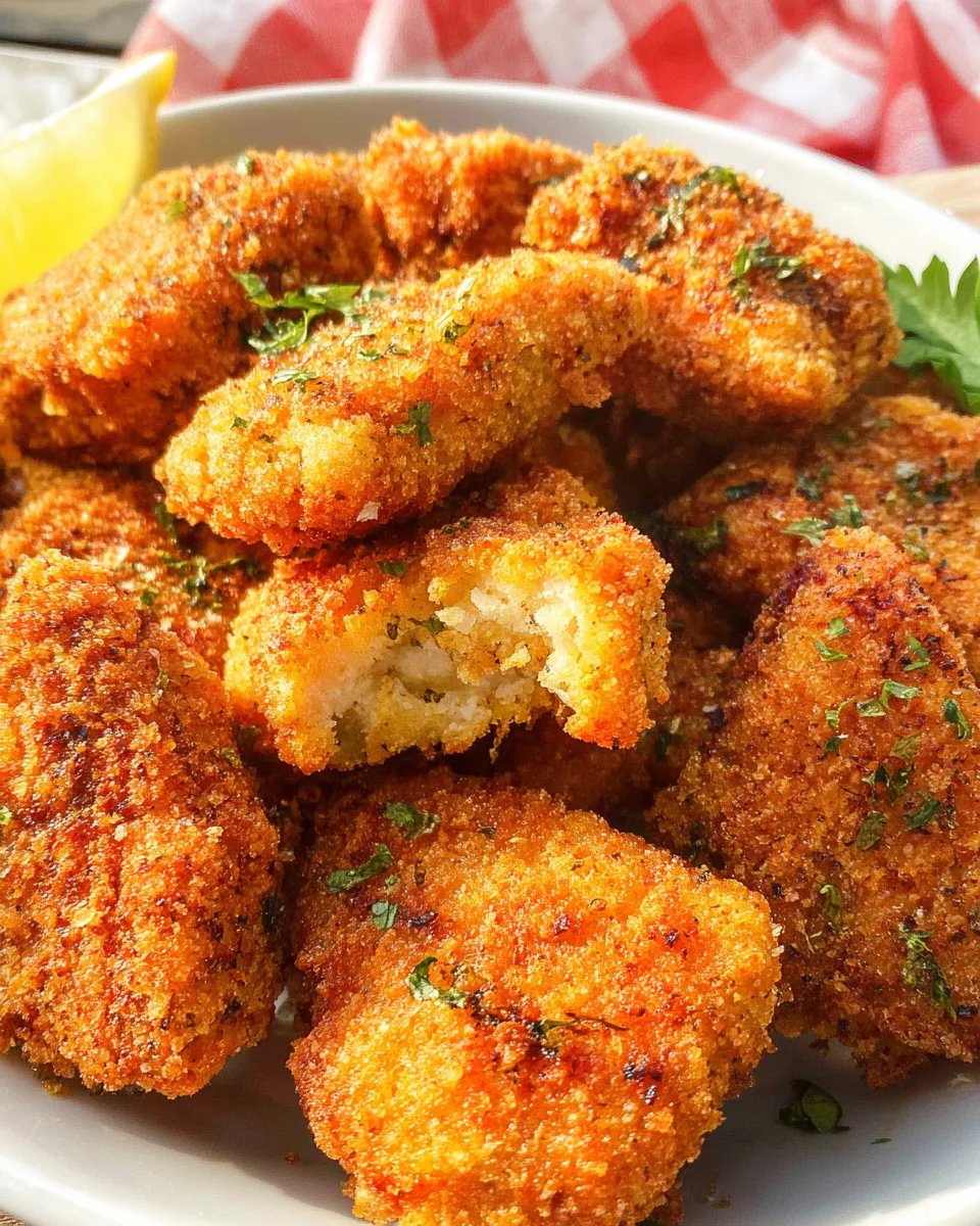 Crispy Fried Catfish Nuggets