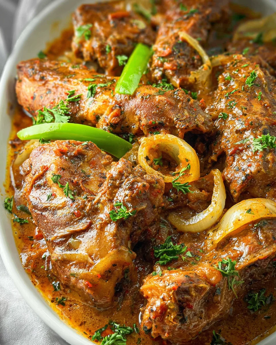 Smothered Turkey Wings